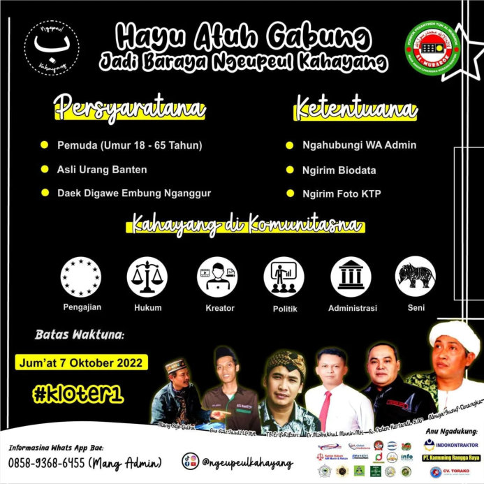 Hayu Atuh Gabung Jadi Baraya Ngeupeul Kahayang - GolAGongKreatif