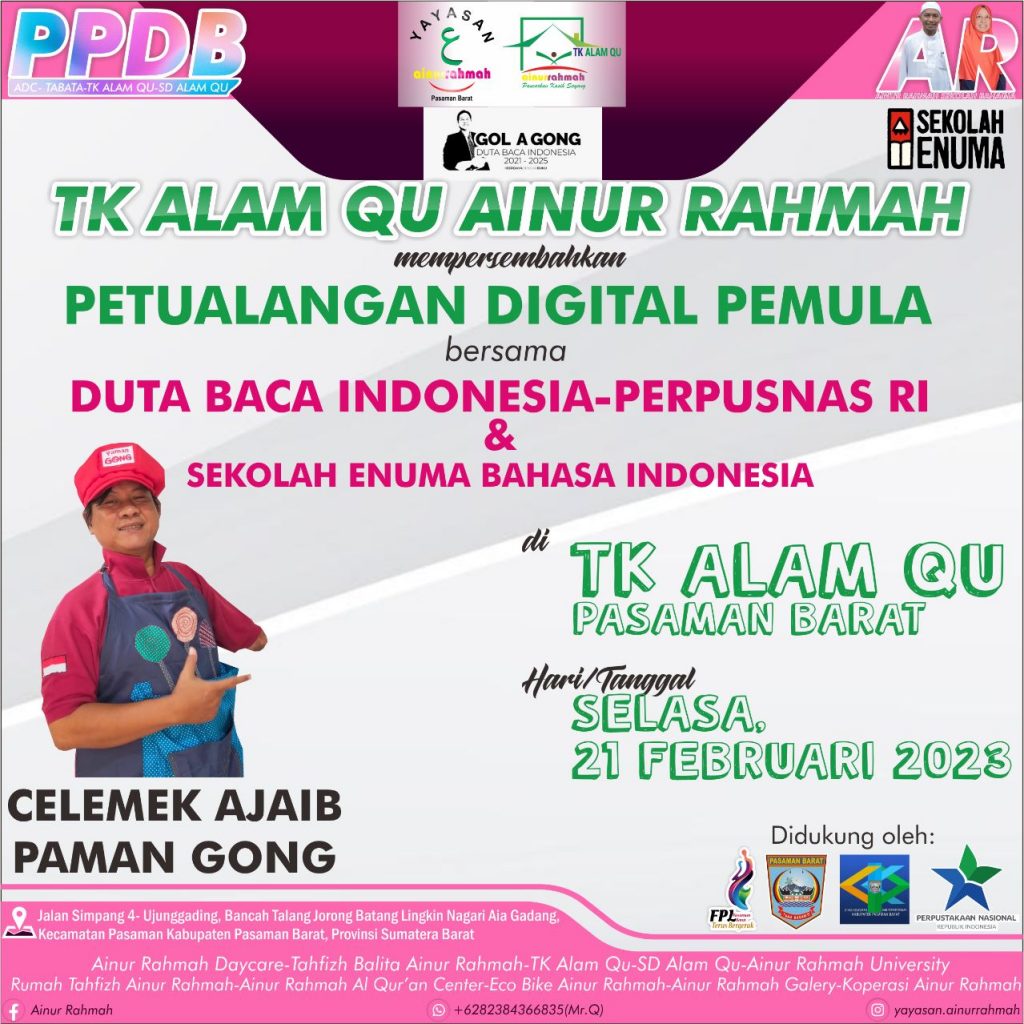 Mengenalkan Literasi Kepada Anak PAUD dan TK - GolAGongKreatif