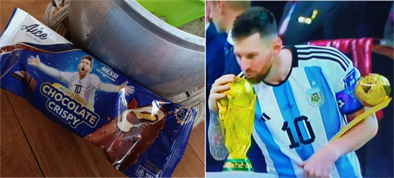 Lionel Messi di Kemasan Ice Cream Merek Aice - GolAGongKreatif